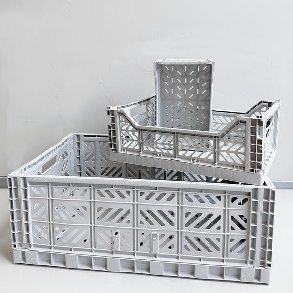 Folding Crates Grey – Room In Order